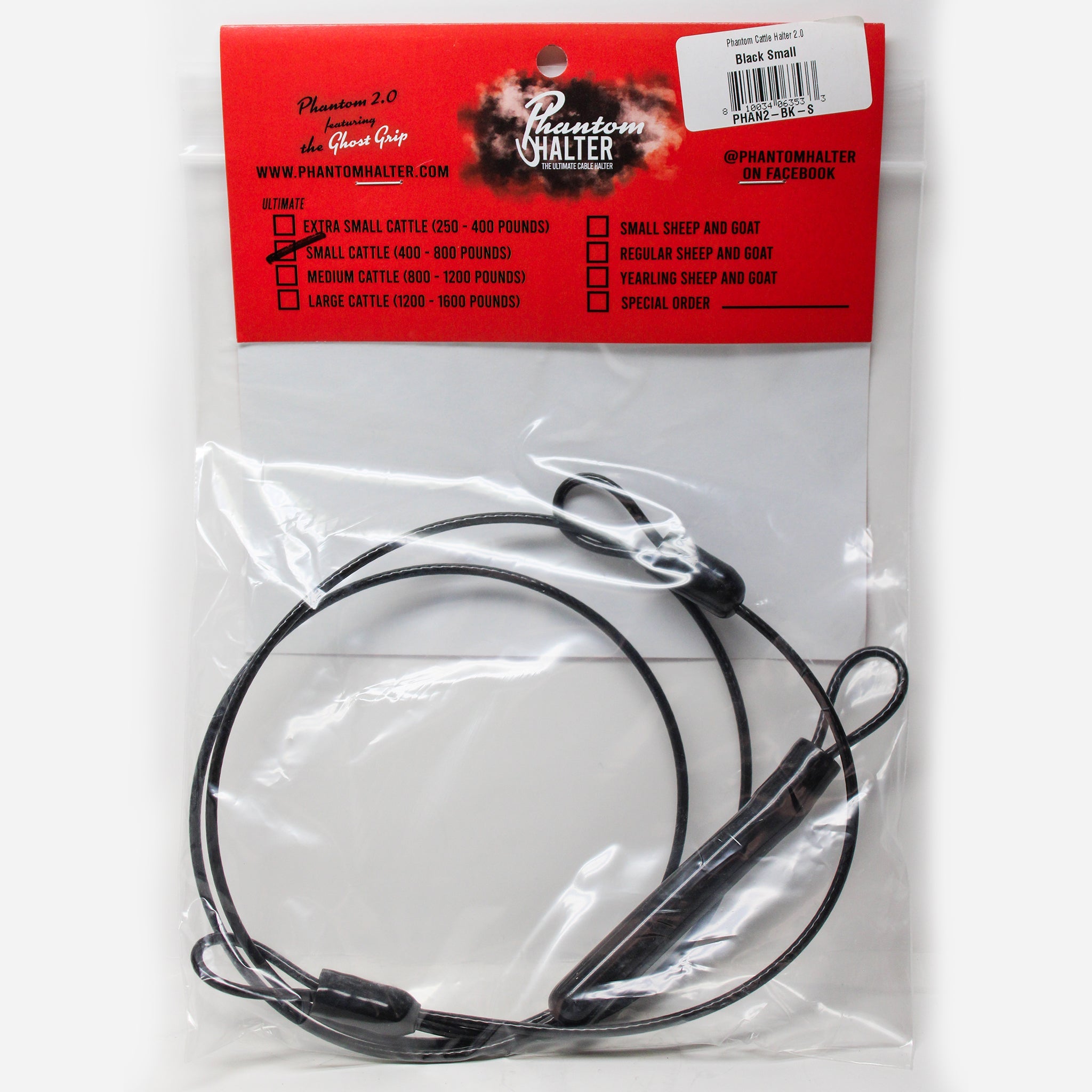 Sullivan's Phantom Cattle Cable Halter w/Ghost Grip | Swinfords